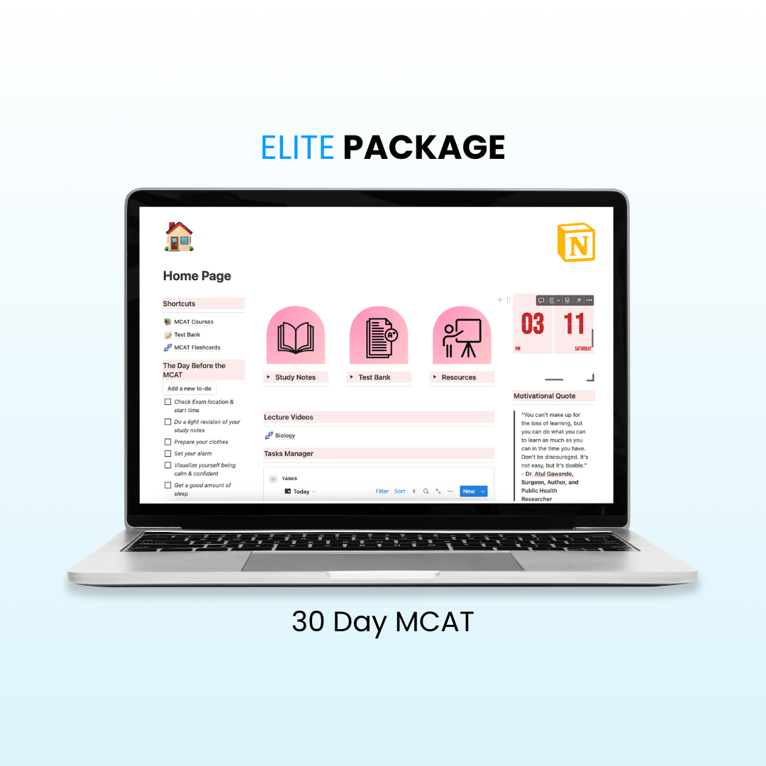 Elite MCAT Preparation Course – 30 Day MCAT